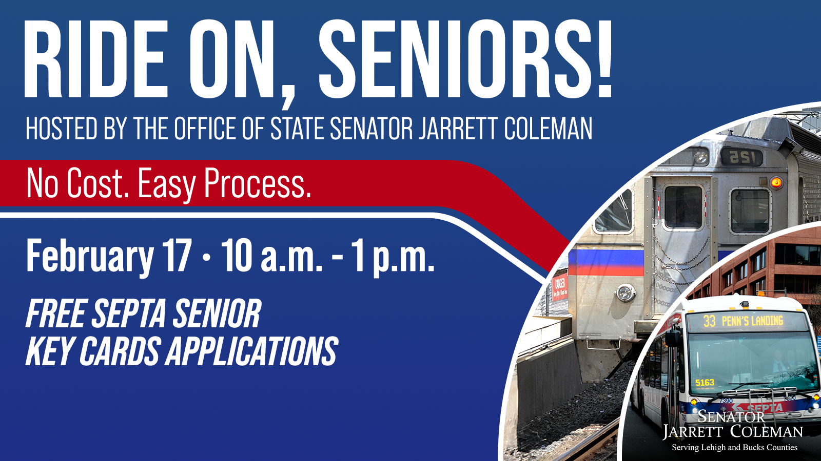 Ride On, Seniors! Sellersville Borough SEPTA Card Pop Up Office ...